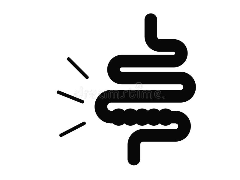 Gut Constipation Icon Design. Gut Constipation Icon in Flat Style ...