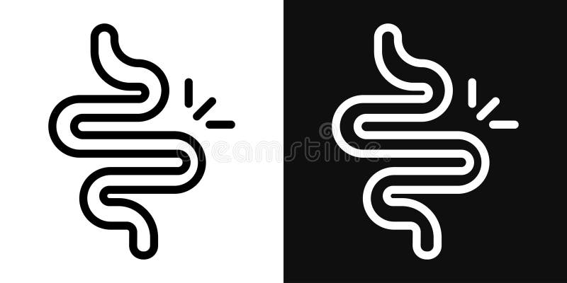 Gut constipation icon stock vector. Illustration of medicine - 338051668