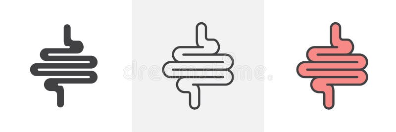 Gut icon vector stock illustration. Illustration of gastrointestinal ...