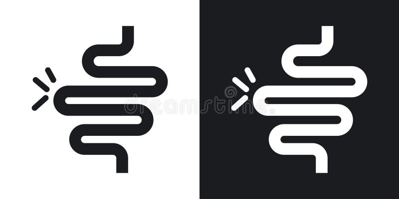 Gut icon vector stock illustration. Illustration of colon - 348263166