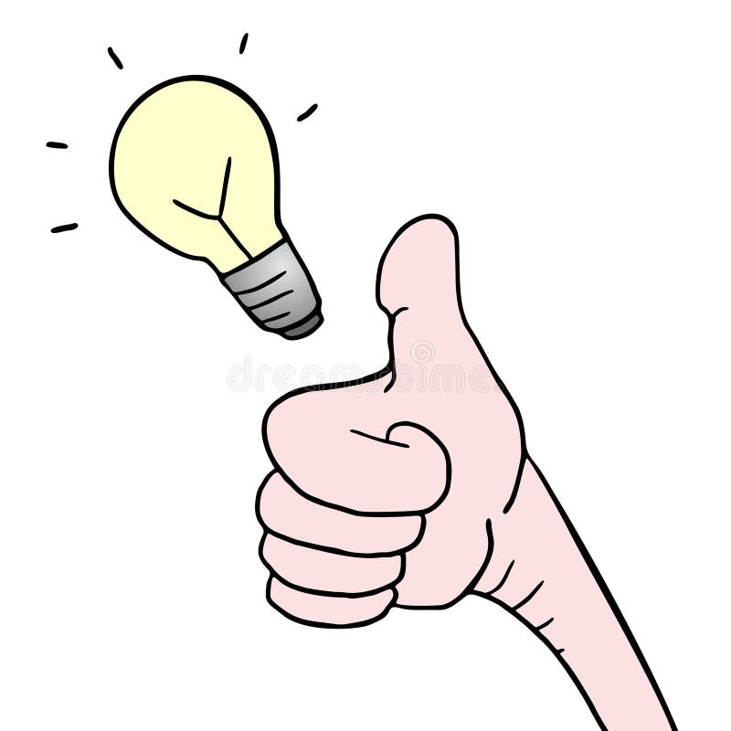 Gute Idee vektor abbildung. Illustration von hand, energie - 54124397