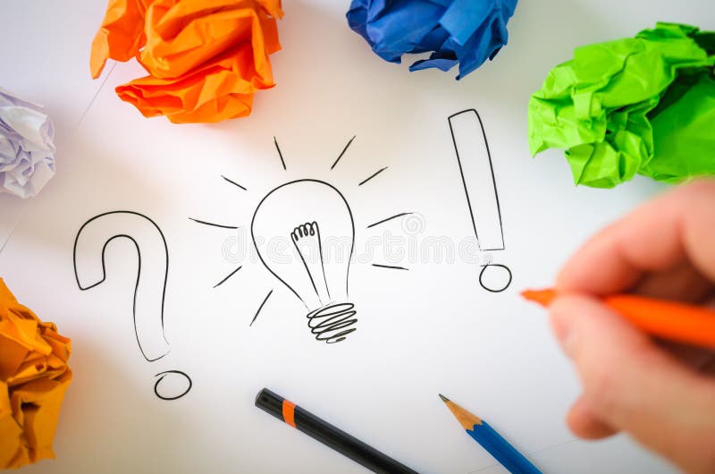 Gute Idee stockbild. Bild von lack, zeichnung, lernen - 50940163