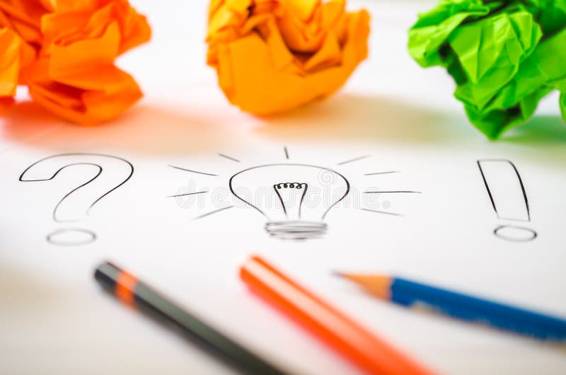 Gute Idee stockbild. Bild von lack, zeichnung, lernen - 50940163