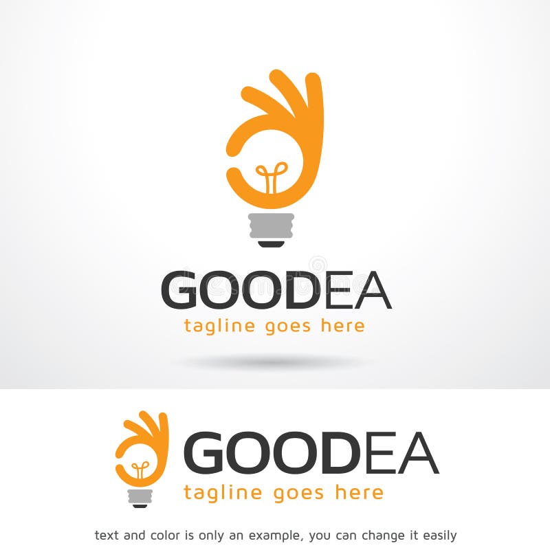Gute Idee Logo Template Design Vector Vektor Abbildung - Illustration ...