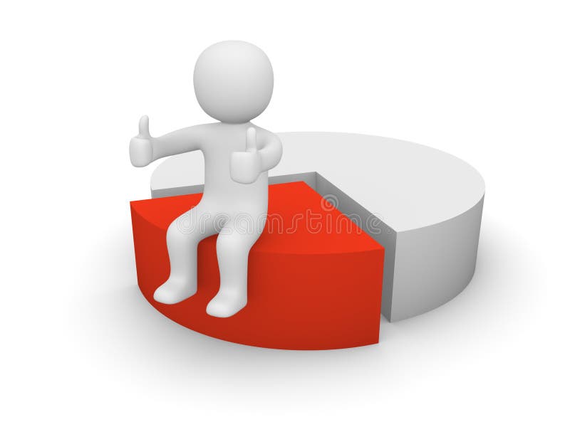 Guter Anteil stock abbildung. Illustration von finanziell - 24043941