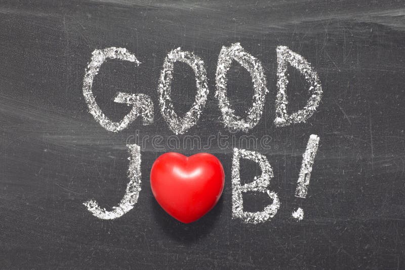 Guter Job stockfoto. Bild von anerkennung, meldung, anmerkung - 39087000