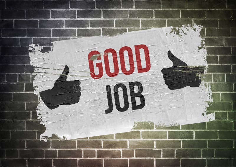 Guter Job stock abbildung. Illustration von guter - 60675612