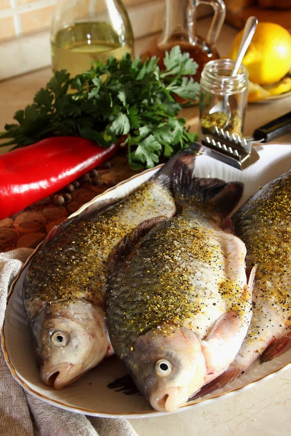 Gutted sea fish stock photo. Image of ingredient, omega - 29682162