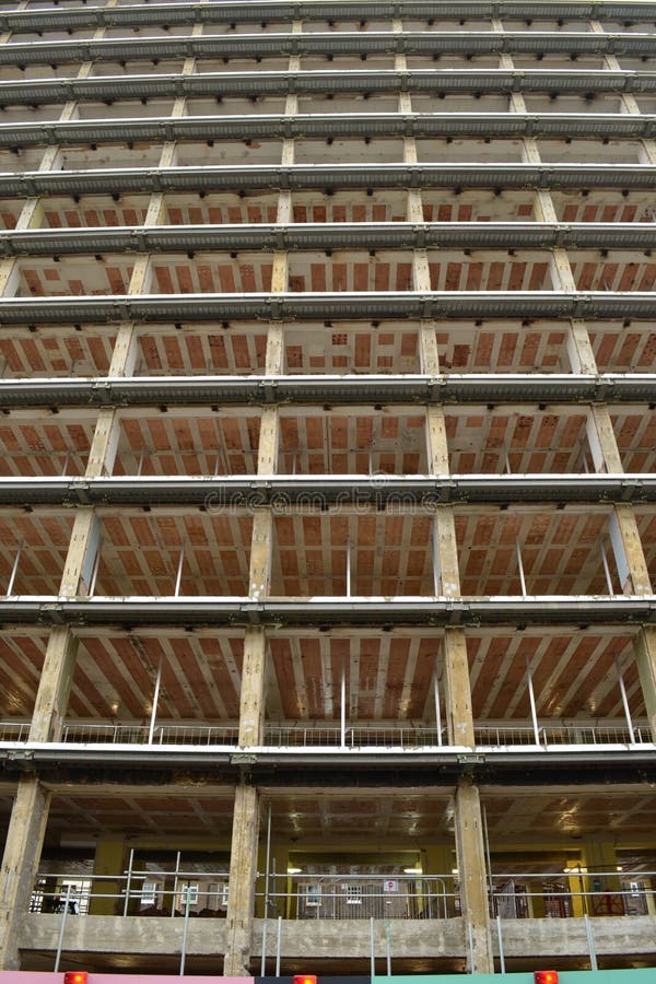 Gutted Multistorey Building Stock Photo - Image of gutted, supportive ...