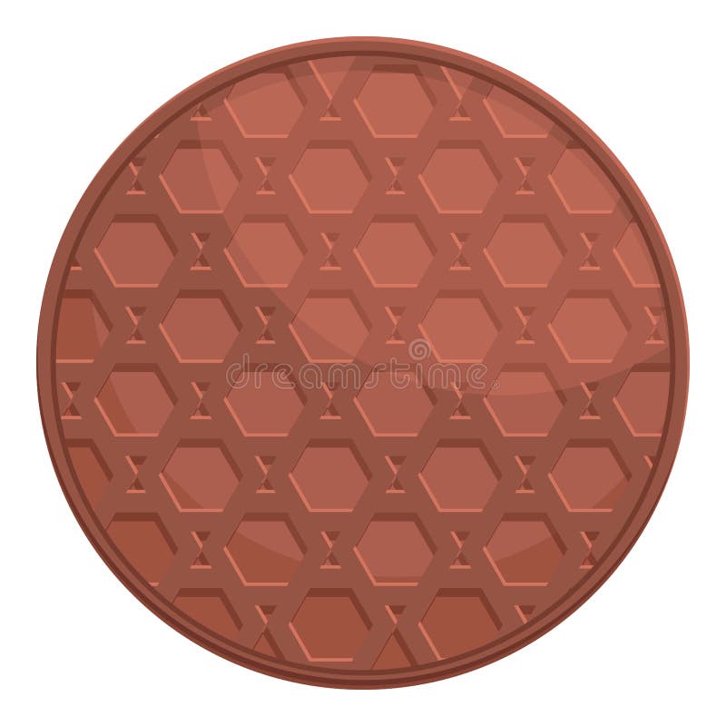 Gutter Manhole Icon, Cartoon Style Stock Vector - Illustration of hole ...