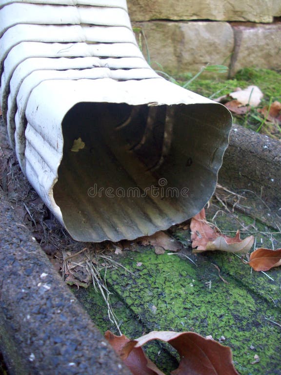 Gutter Spout stock image. Image of natural, leaves, maintanence - 60230369