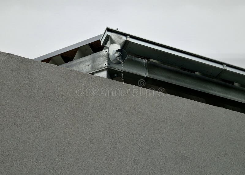 The Gutter of the Warehouse Building is Missing. Apparently Stock Photo ...