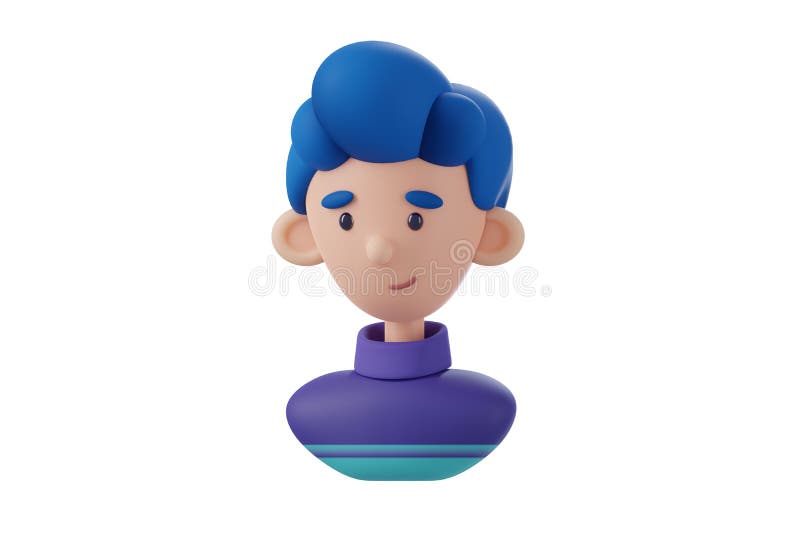 Guy Avatar Icon 3d Rendered Illustration Stock Illustration ...