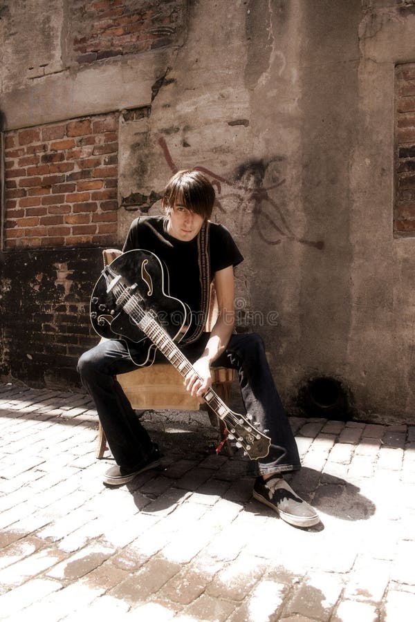 Guy in the Band stock image. Image of band, music, posing - 5396839