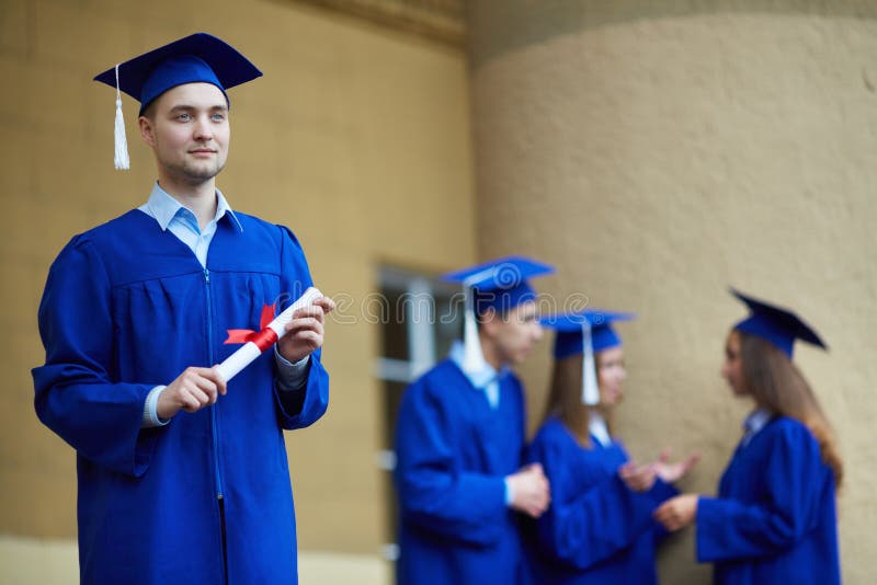 Guy with certificate stock image. Image of confident - 33941399