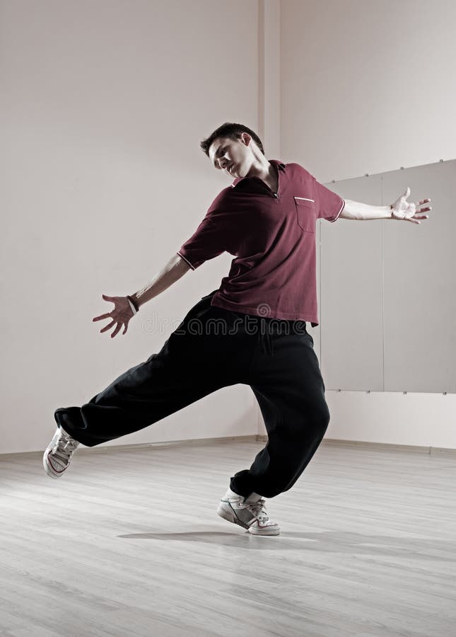 Focused Male Ballet Dancer Leaping Up Stock Photo - Image of elegant, grace: 42562602