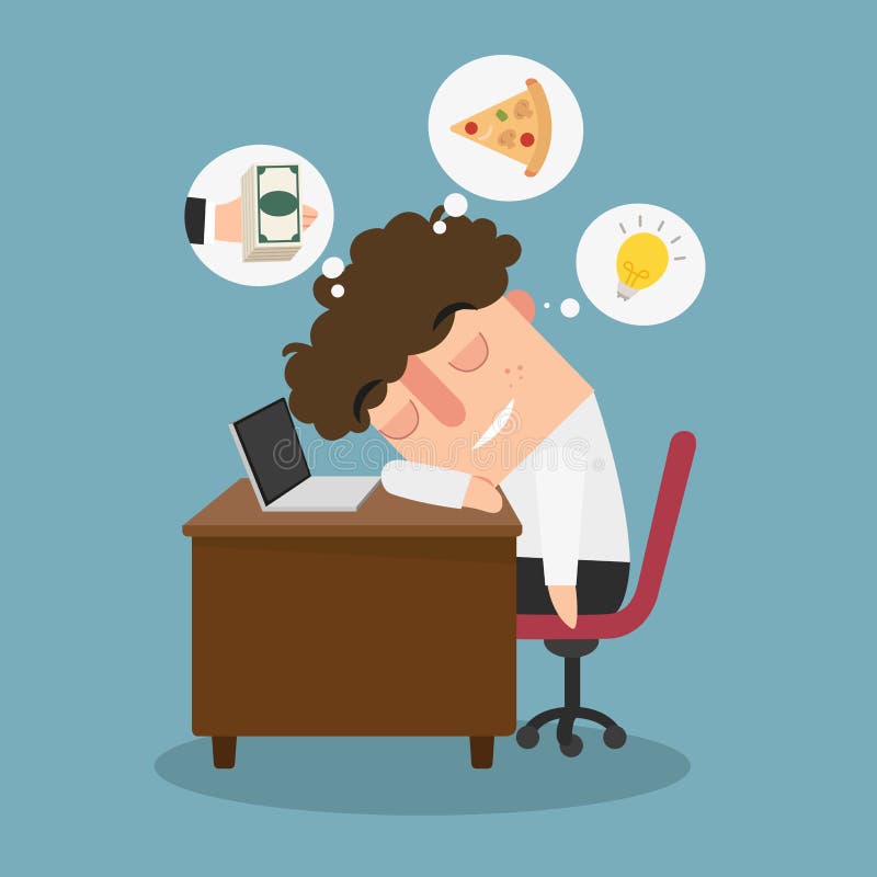 Daydreaming At Work Cartoon