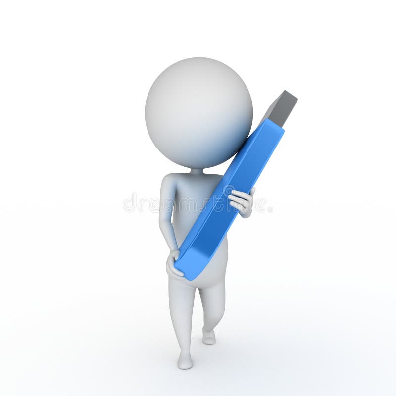 Guy with a flash usb stock illustration. Illustration of connect - 19208208