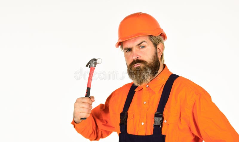 Guy with Hammer. Good Hammer. almost Every Household Has Hammer Stock ...