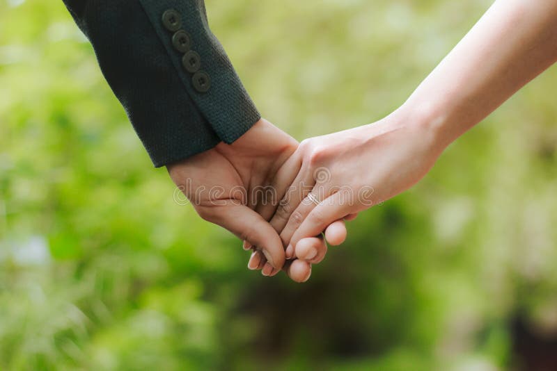 Guy Holding His Girlfriend`s Hand Stock Image - Image of person, couple ...