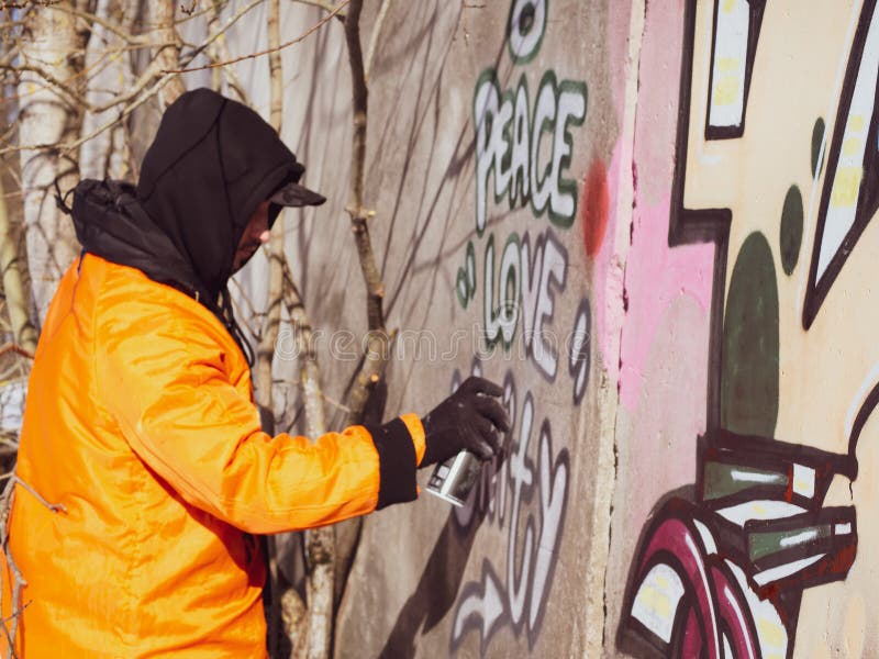 Graffiti editorial image. Image of peace, lifestyle - 242963835