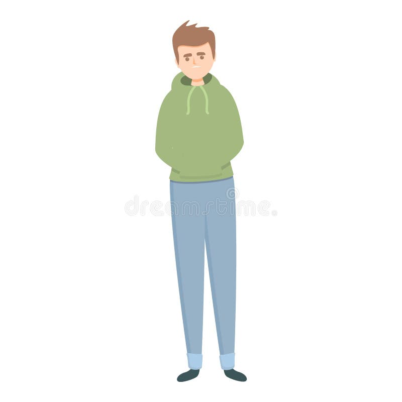 Guy icon, cartoon style stock vector. Illustration of isolated - 220983806