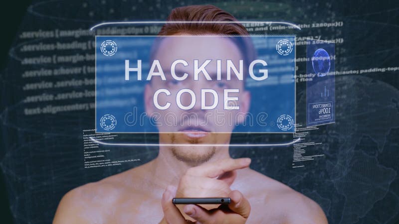 3d Hacking Code Data Flow Stream On Blue Screen Error Messages Computer Loop Animation