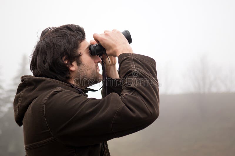 Spy Man Looking Binoculars Stock Photos - Download 942 Royalty Free Photos