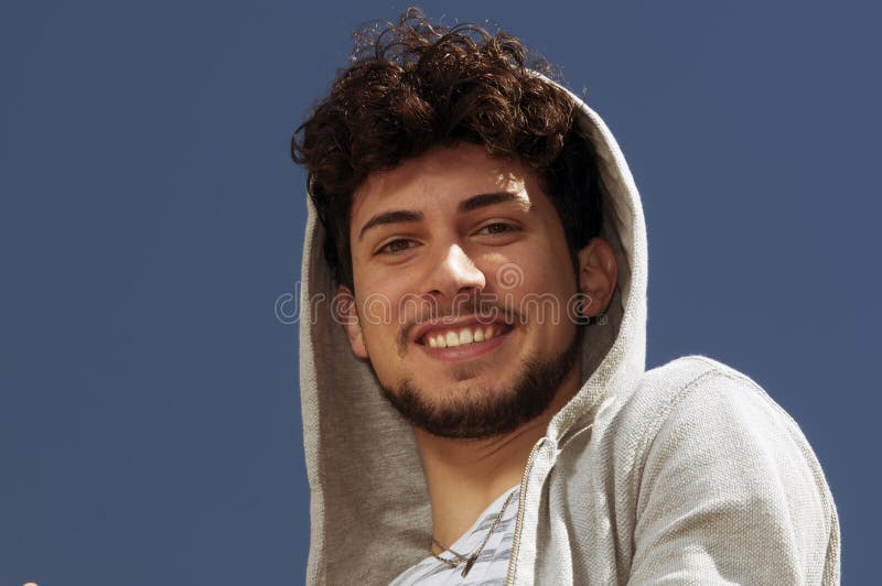 Guy Looking and Smiling in Camera Stock Image - Image of cool ...