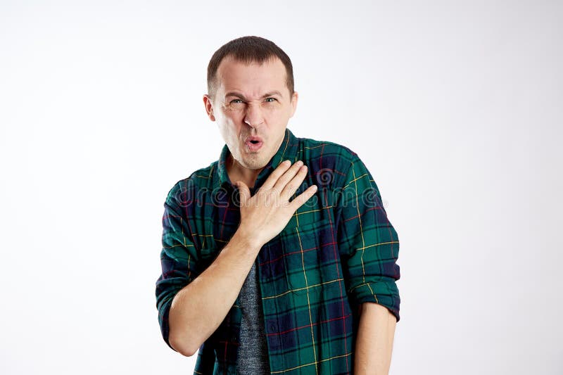 Guy Looks Surprised, Confused. Unexpected Emotions, Bewilderment and ...