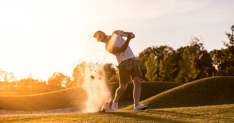 Guy playing golf stock photo. Image of male, recreation - 100038982
