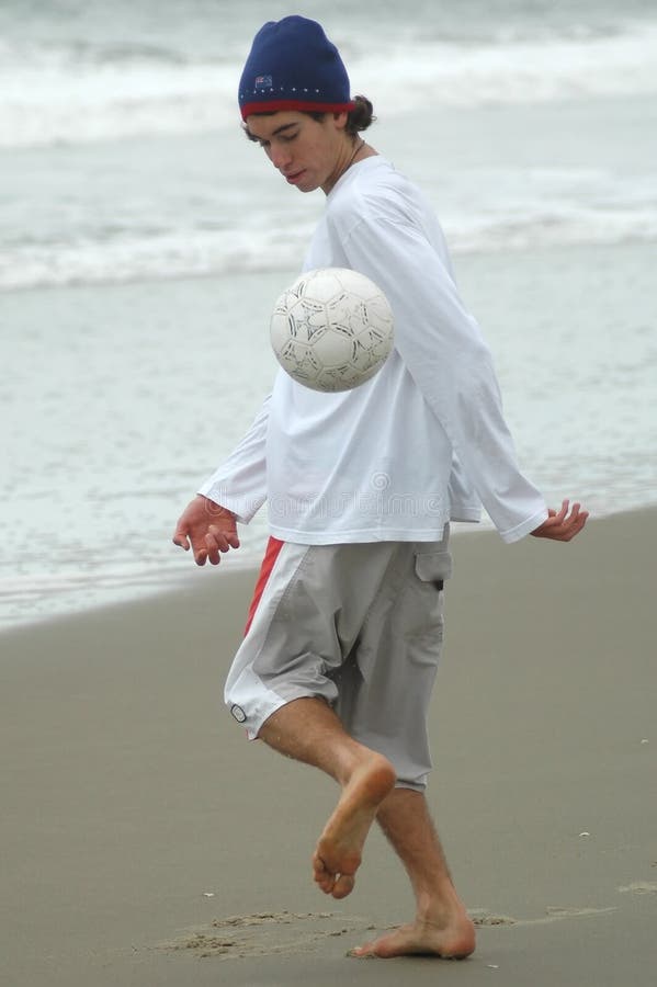 Guy playing soccer stock image. Image of foot, eyes, control - 919755
