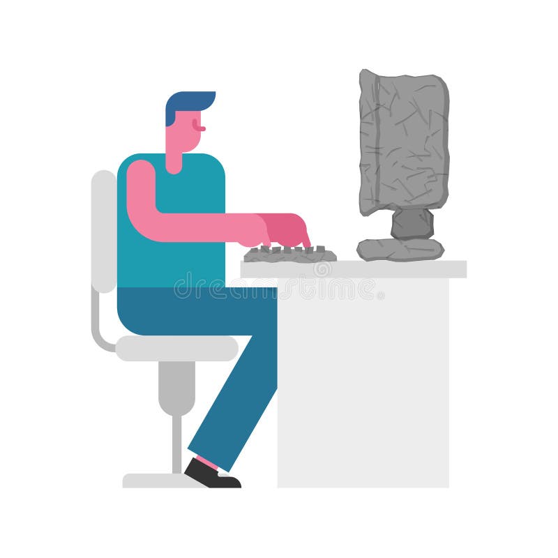 Old Guy Computer Stock Illustrations – 291 Old Guy Computer Stock ...