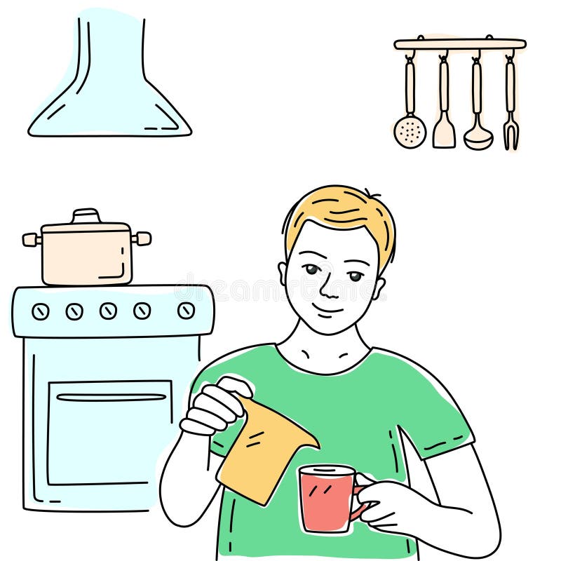 Breakfast Cartoon Man Stock Illustrations – 7,614 Breakfast Cartoon Man ...