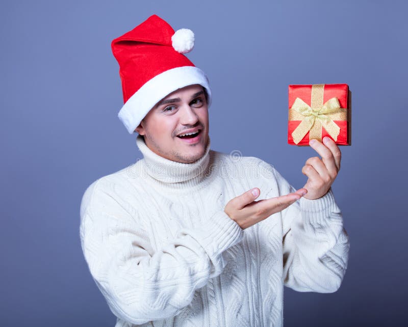 Guy with present stock photo. Image of handsome, formal - 33604426