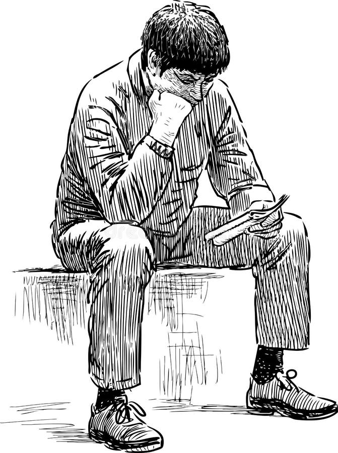 Guy reading a book stock vector. Illustration of studying - 50307048