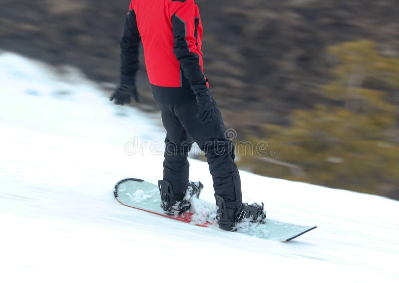 Snowboard and mountain stock image. Image of snowboard - 17602867
