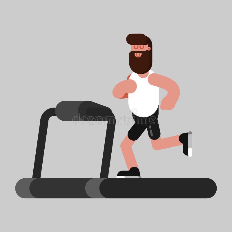 Man and woman athletes run stock vector. Illustration of active - 148159813