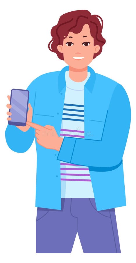 Smartphone Mobile Screen, Technology Mobile Display Light. Vector Stock ...