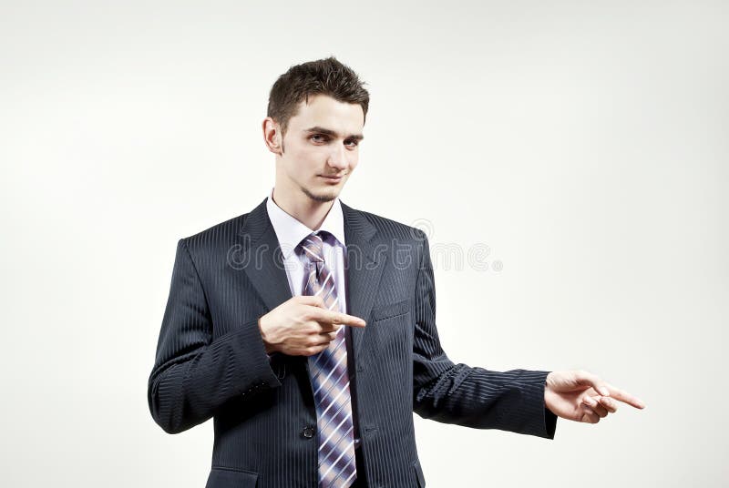 Handsome Guy Shows Up on the Palm Stock Photo - Image of looking ...