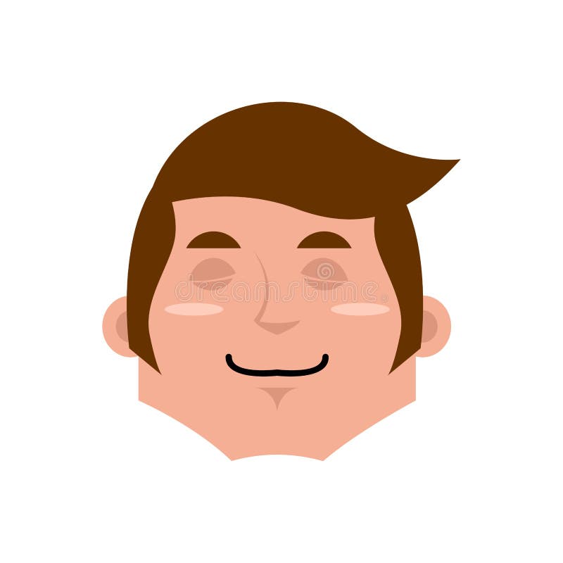 Guy Sleeping Emoji. Boy Asleep Emotion Isolated. Young Man Face Stock ...