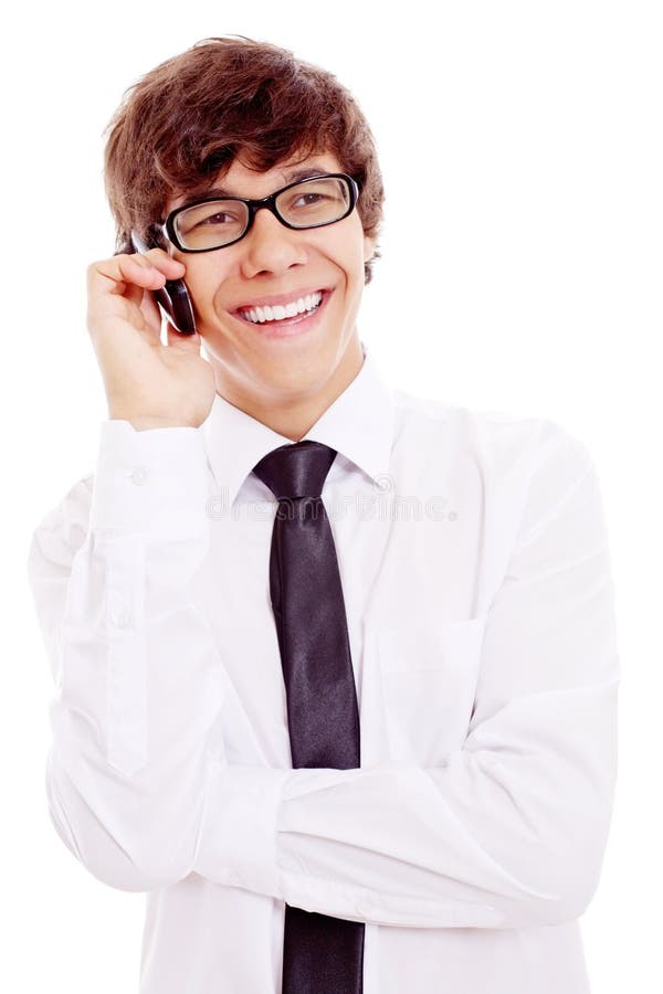 Guy talking on phone stock photo. Image of confident - 27839408