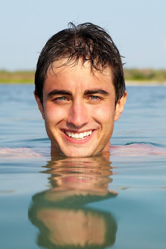 Guy in water stock photo. Image of blue, masculinity - 23039828