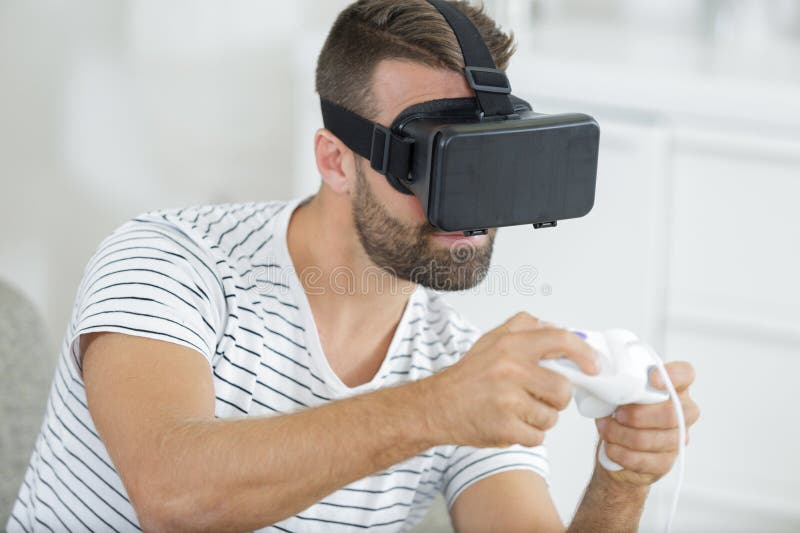 Guy Wearing Checked Virtual Mask Stock Image - Image of male, building ...