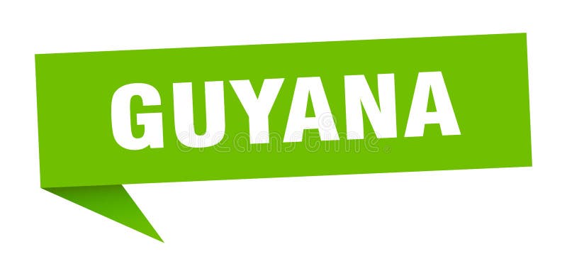 Guyana Sticker. Guyana Signpost Pointer Sign Stock Vector ...