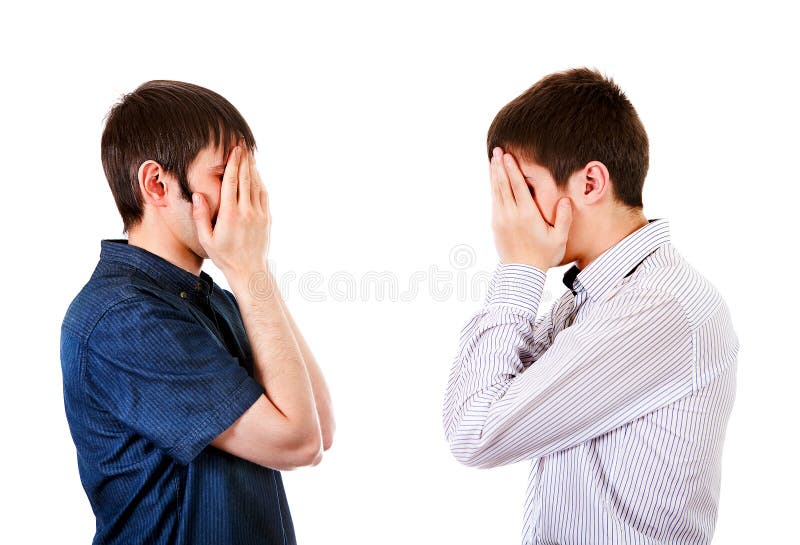 Sad Young Guys stock image. Image of cheerless, problem - 112401697