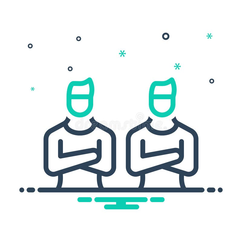 Mix Icon for Guys, Fellow and Gentleman Stock Illustration ...