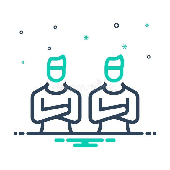 Mix Icon for Guys, Fellow and Gentleman Stock Illustration ...