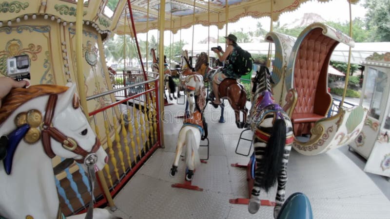 Carousel loop stock footage. Video of happy, motion, background - 40500544