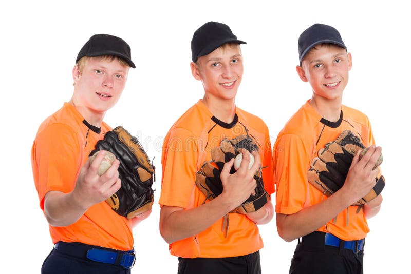 Guys in the Shape of a Baseball Game Stock Photo - Image of lifestyle ...